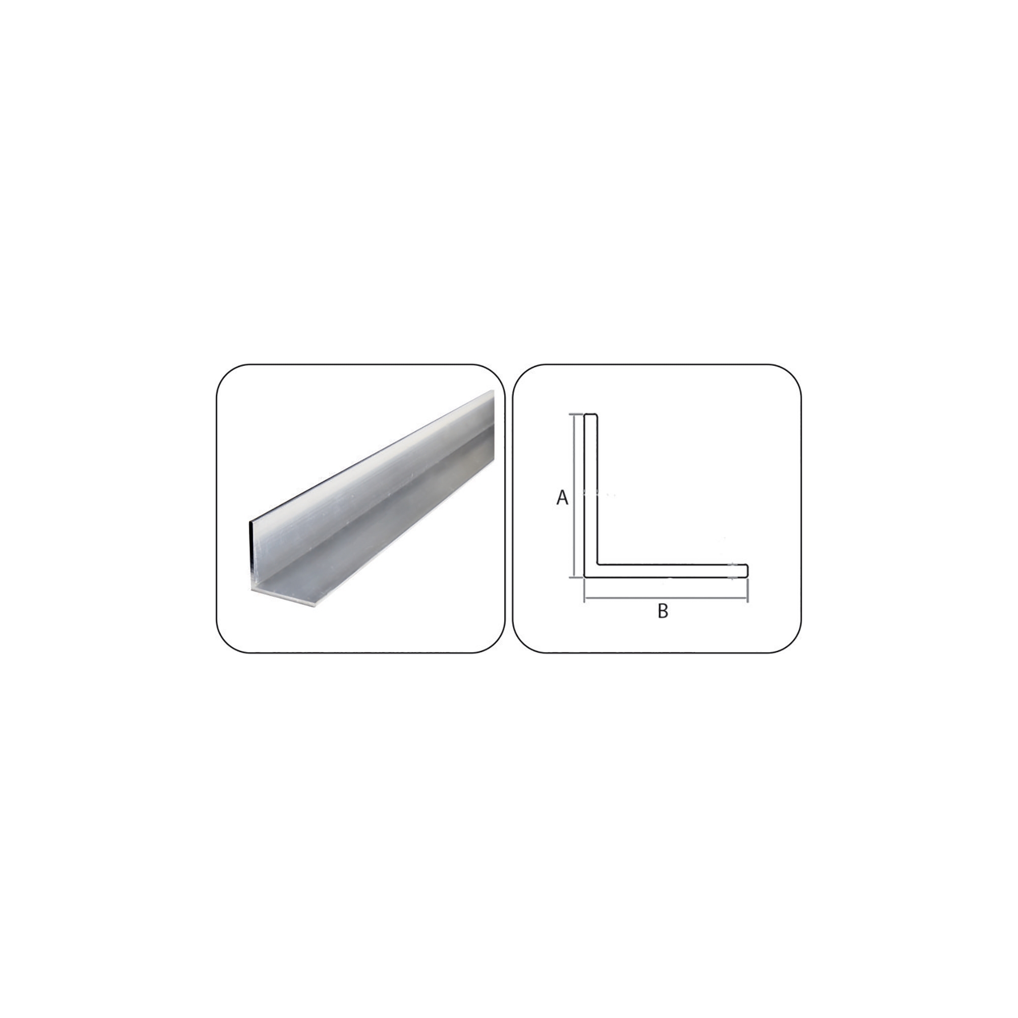 Falcon Aluminium Angle Equal Edge - 38mm x 38mm x 2mm (2.5m) - Sunpower ...